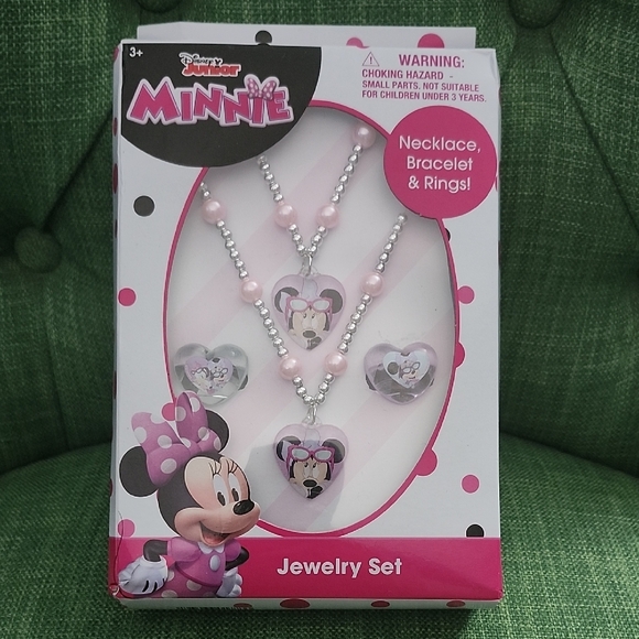 Disney | Accessories | Disney Junior Minnie Mouse Jewelry Set | Poshmark